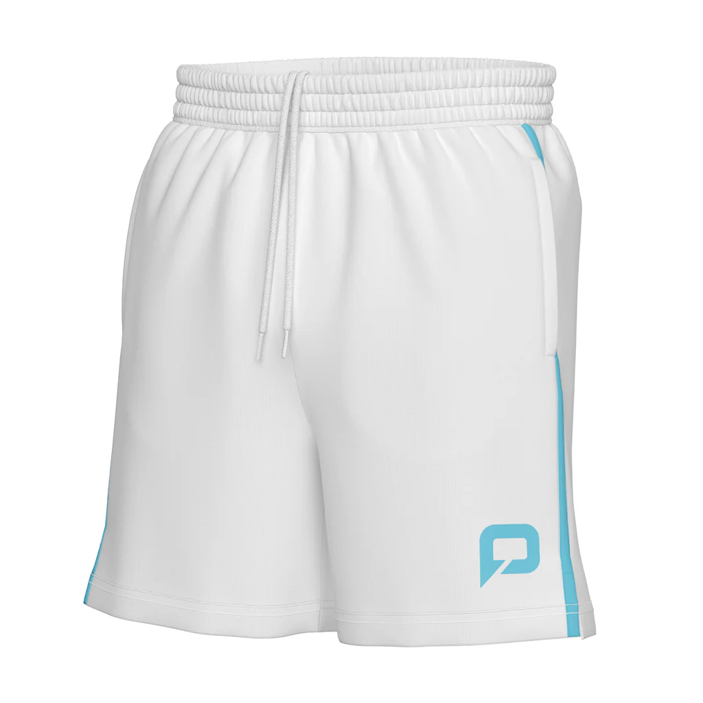 Pallap men's shorts white/cyan blue | S | PTS2503WBS