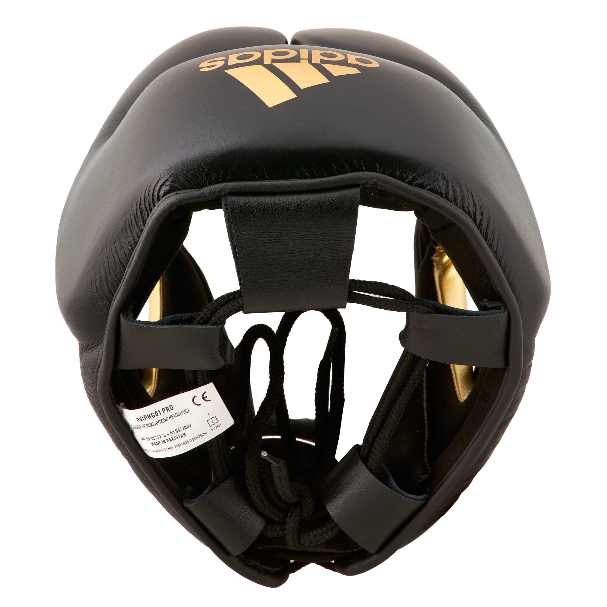adidas boxing head protector adiStar ADIPHG01PRO, black/gold | S ...