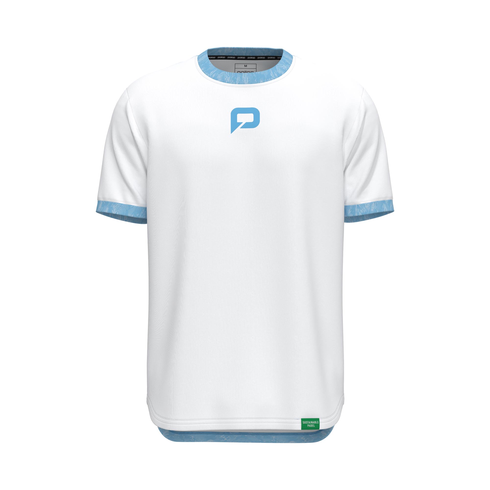 Pallap men's technical training shirt white/pulse blue | XXL ...
