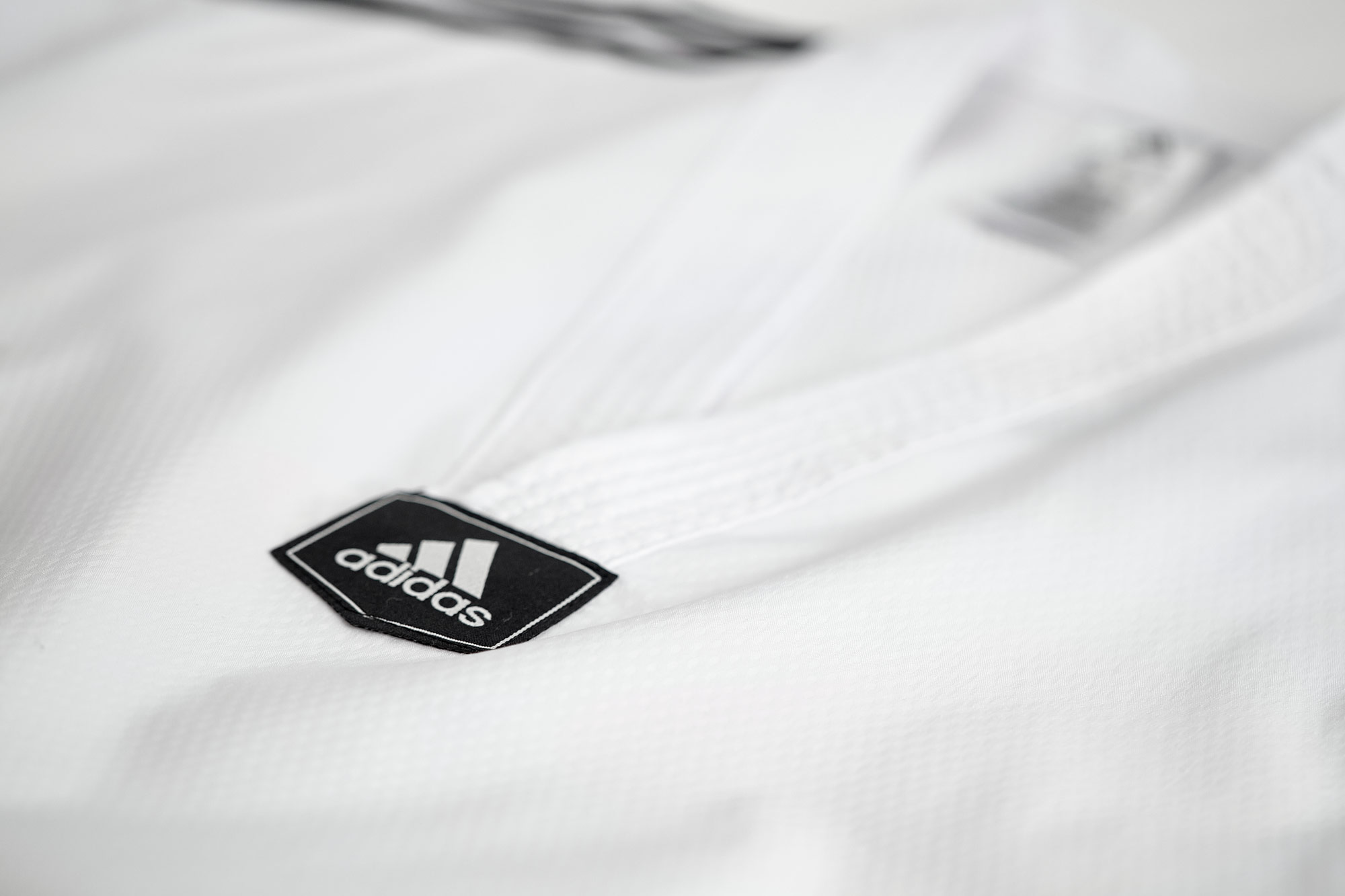 adidas TKD dobok Fighter eco with stripes, white collar | 150 | 702751150