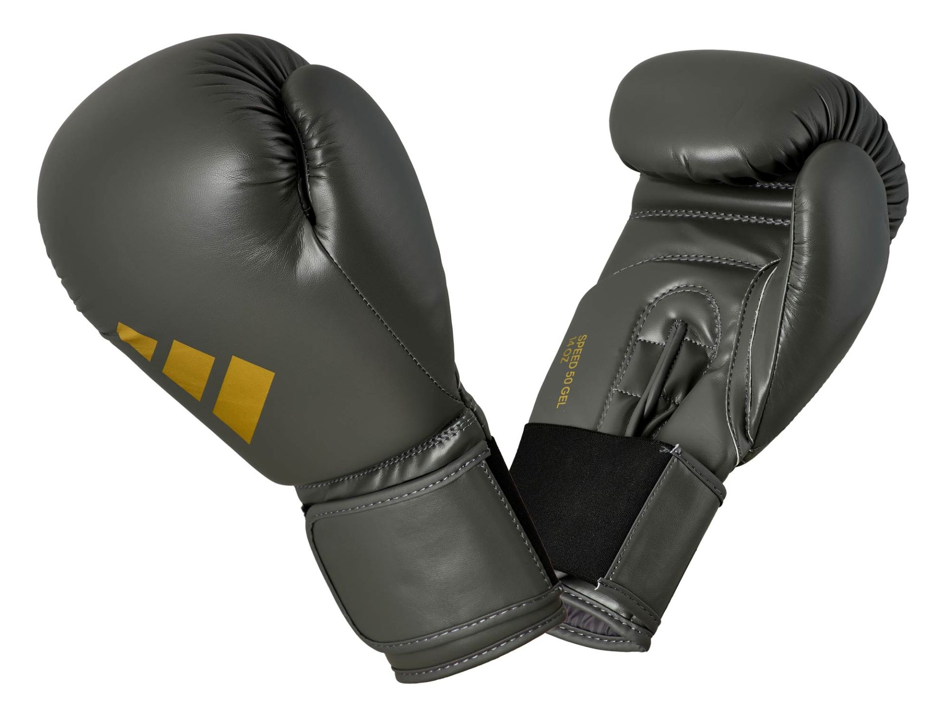 adidas boxing glove Speed 50, ADISBG50 ash grey/gold | 8 oz | 703606108